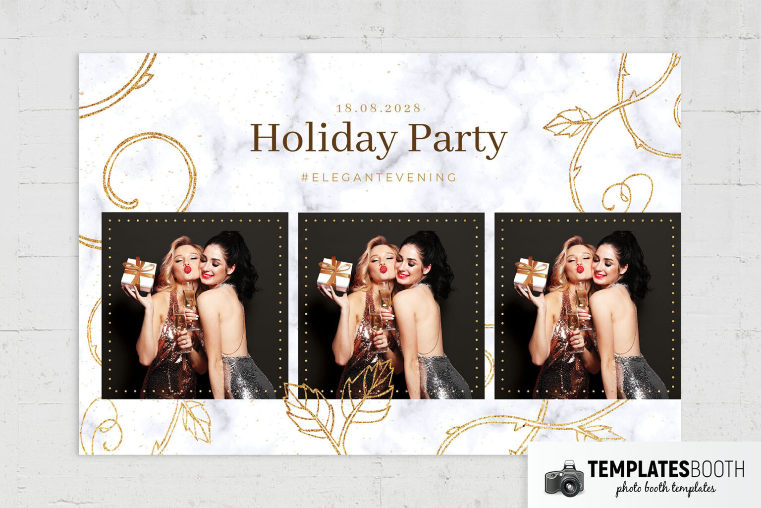 Free Holiday Party Photo Booth Template - TemplatesBooth