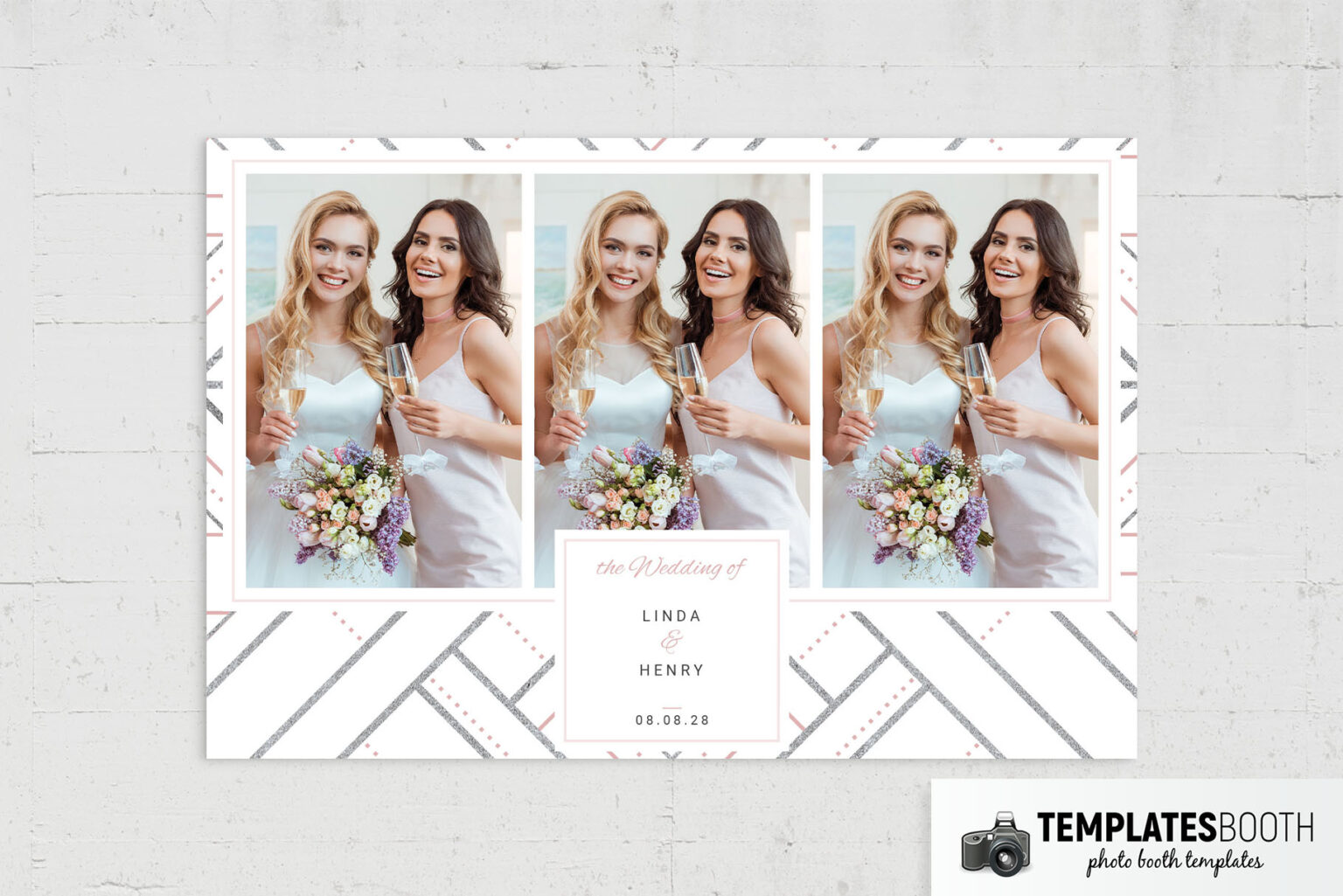 Free Modern Wedding Photo Booth Template - TemplatesBooth