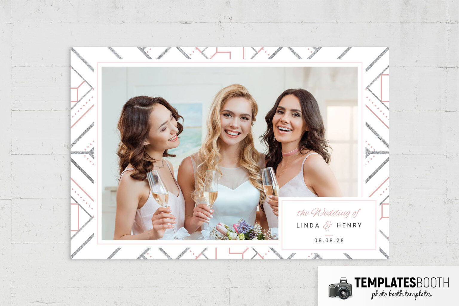 Free Modern Wedding Photo Booth Template - TemplatesBooth