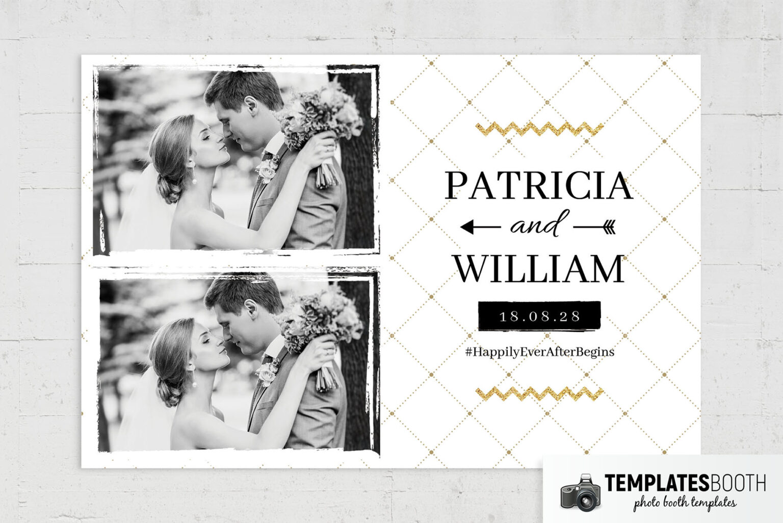 Free Wedding Photo Booth Template v2 - TemplatesBooth