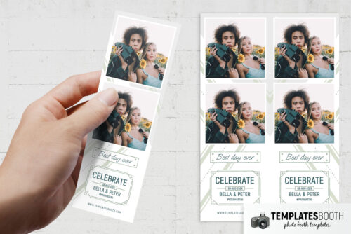 Light Green Photo Booth Template - TemplatesBooth