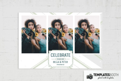 Light Green Photo Booth Template - TemplatesBooth