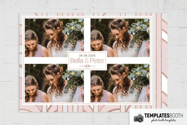 Pink Gold Photo Booth Template - TemplatesBooth