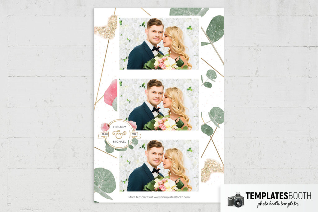 Rustic Wedding Photo Booth Template - TemplatesBooth