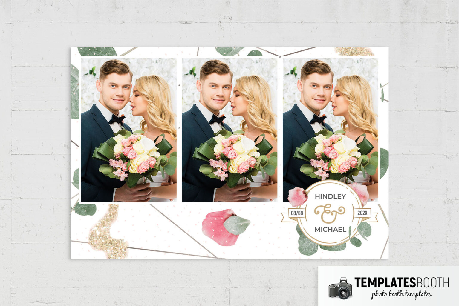 Rustic Wedding Photo Booth Template - TemplatesBooth