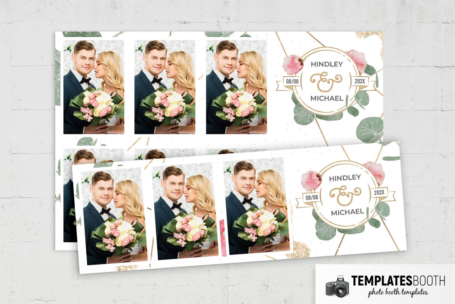 Rustic Wedding Photo Booth Template - TemplatesBooth