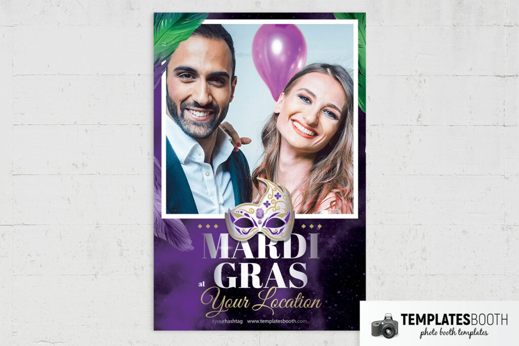 Mardi Gras Photo Booth Template - TemplatesBooth