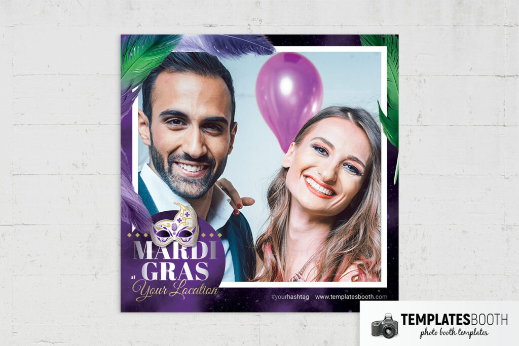 Mardi Gras Photo Booth Template - TemplatesBooth