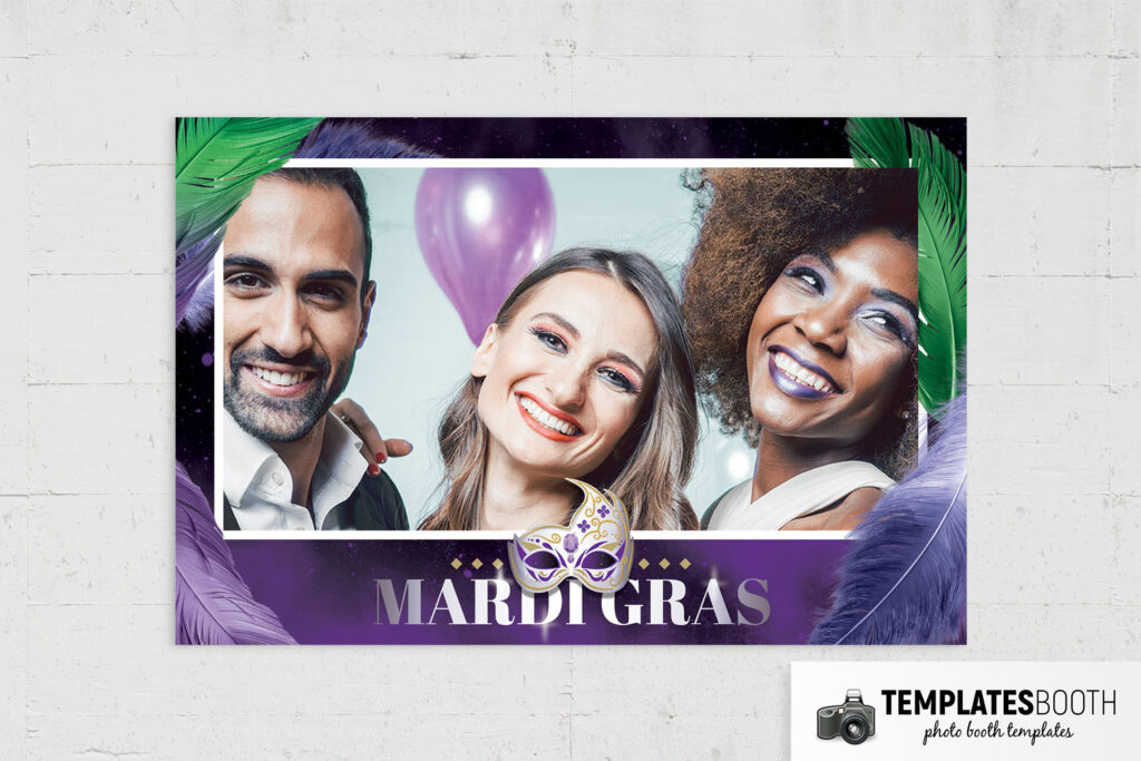 Mardi Gras Photo Booth Template - TemplatesBooth