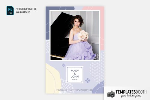 Abstract Pastel Photo Booth Template - TemplatesBooth