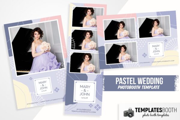 Abstract Pastel Photo Booth Template - TemplatesBooth