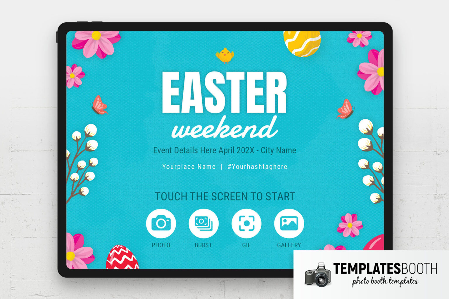 Easter Photo Booth Template - TemplatesBooth