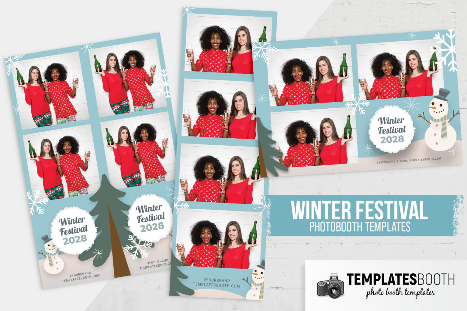 Winter Festival Photo Booth Template - TemplatesBooth