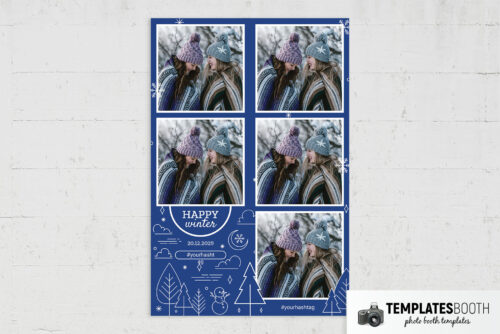 Ornate Winter Photo Booth Template - TemplatesBooth