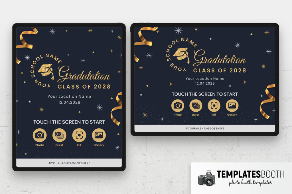 Graduation Party Photo Booth Template - TemplatesBooth