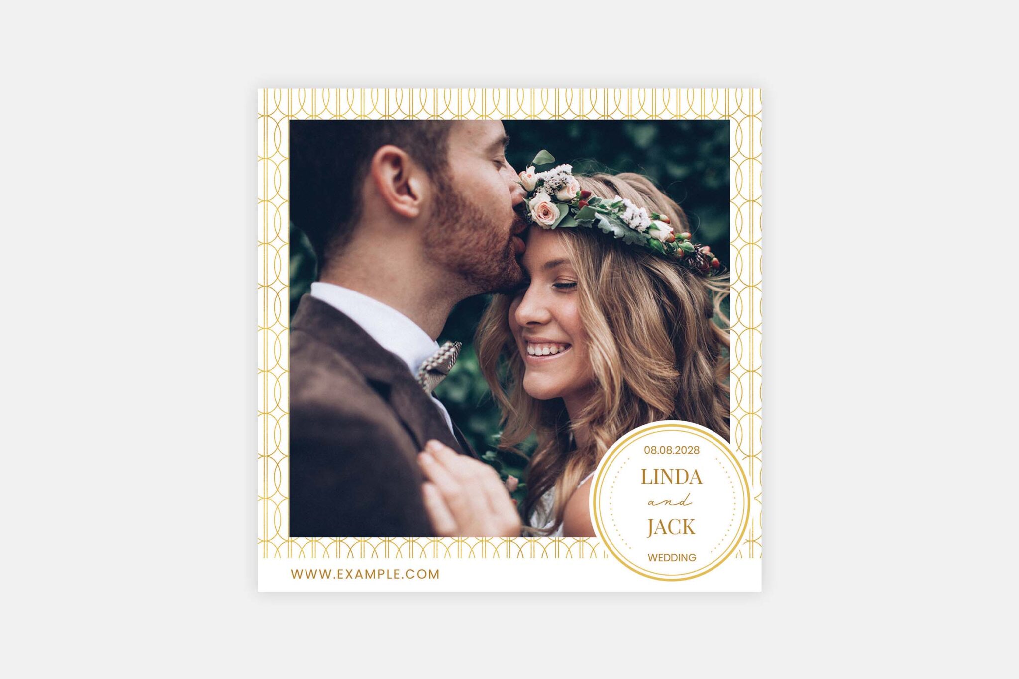 Wedding Circles Photo Booth Template - TemplatesBooth