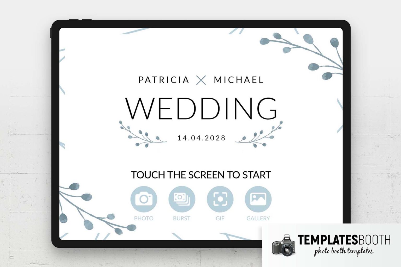 Simple Minimal Photo Booth Template Vol.1 - TemplatesBooth