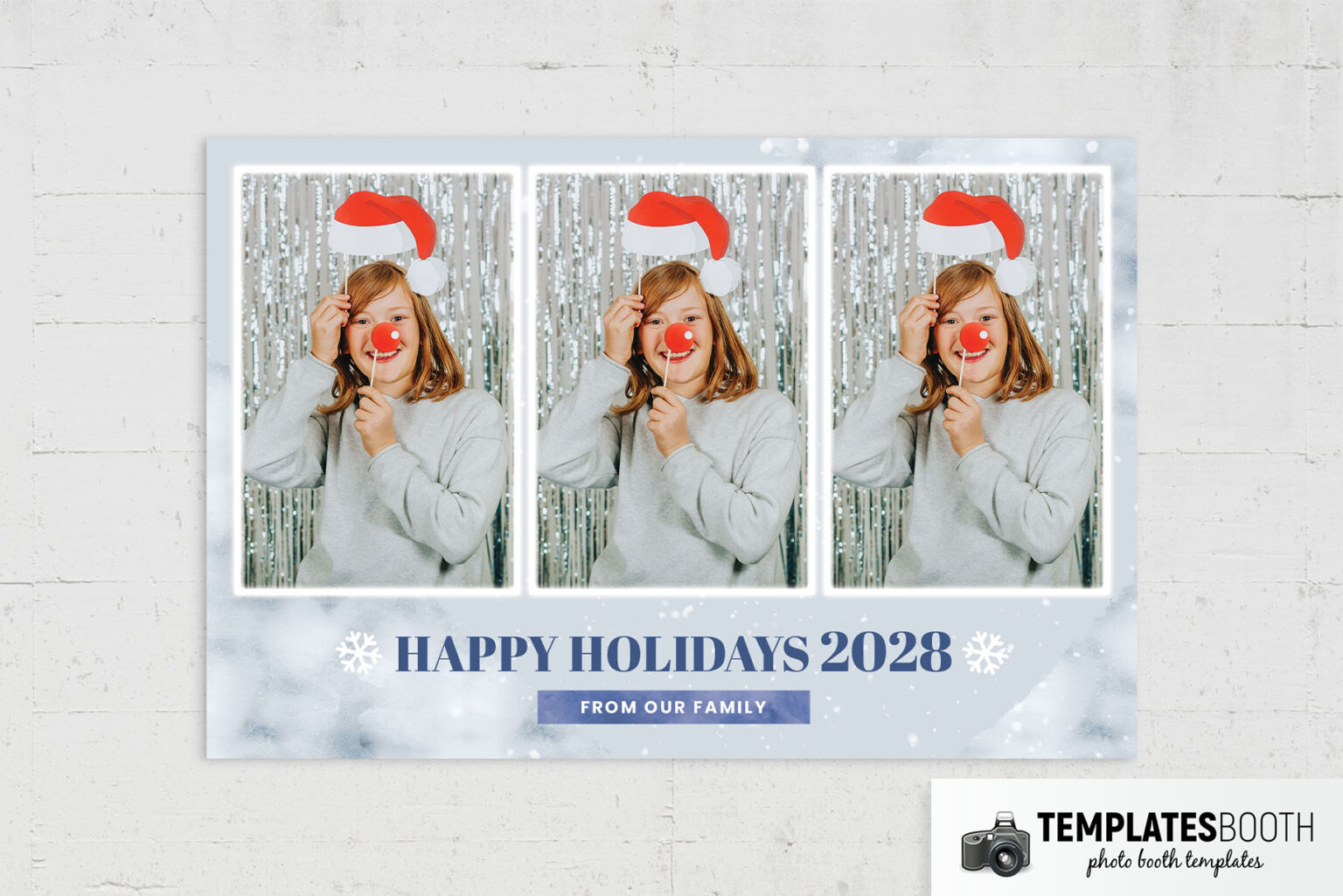 Free Frosty Winter Photo Booth Template - TemplatesBooth