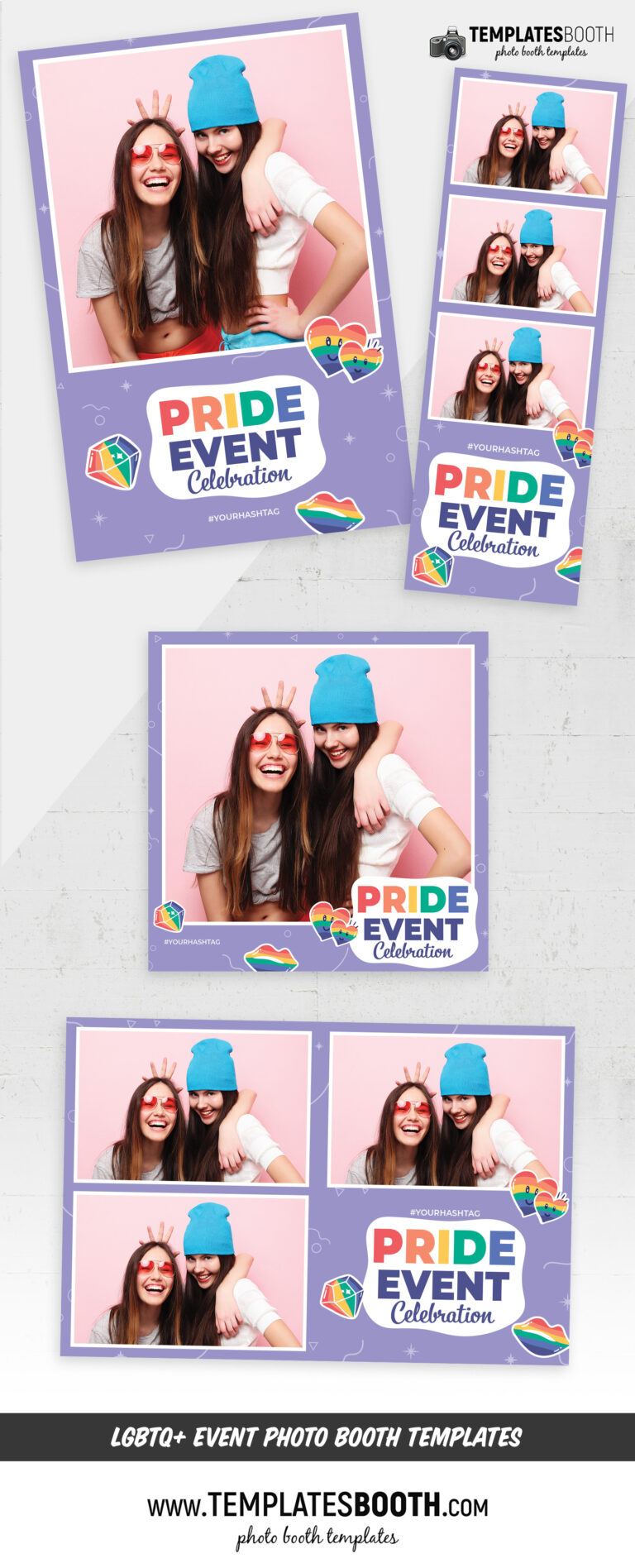 LGBT Pride Event Photo Booth Template - TemplatesBooth