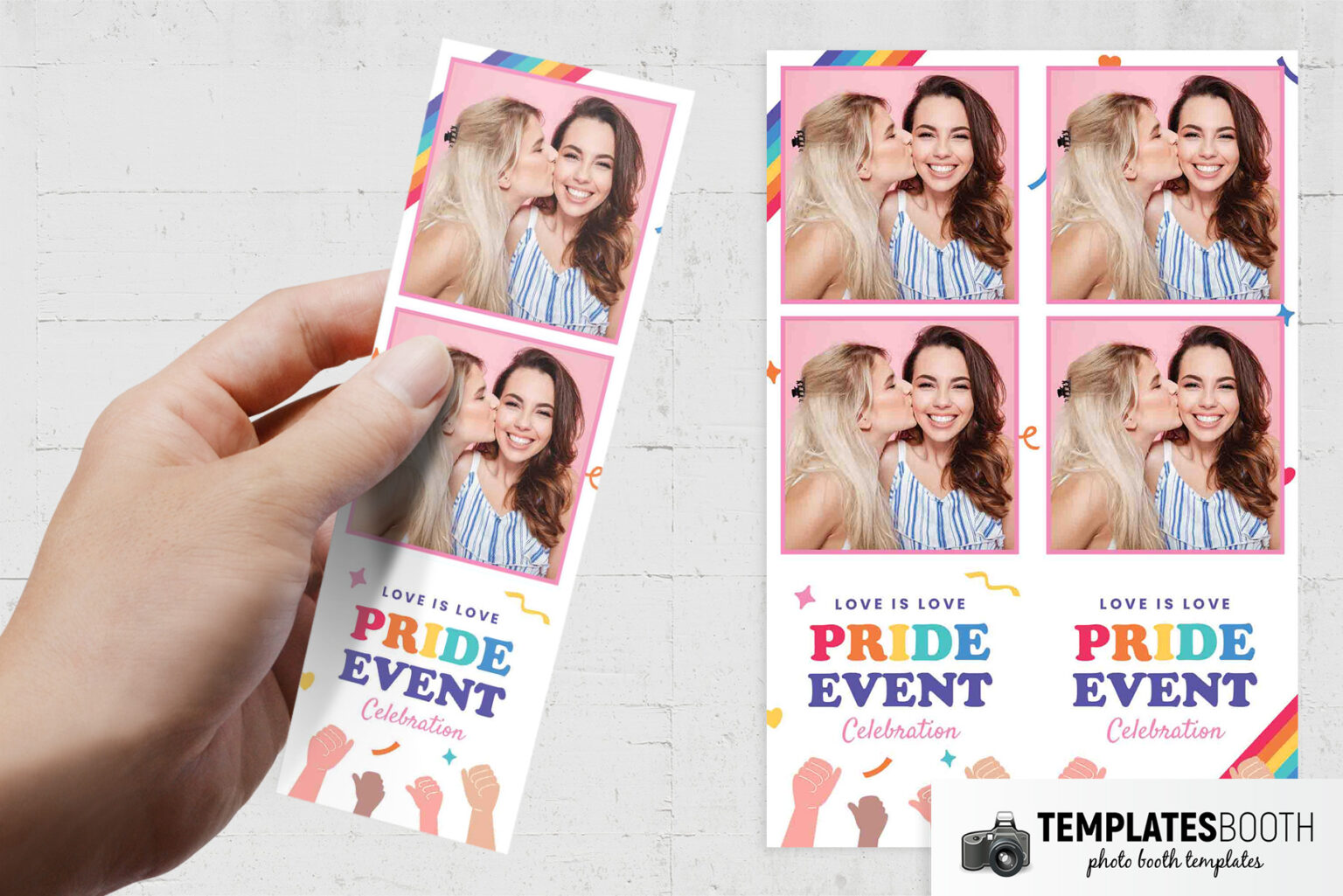 LGBT Celebration Photo Booth Template - TemplatesBooth