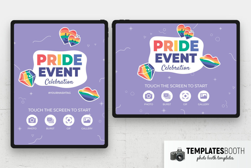 LGBT Pride Event Photo Booth Template - TemplatesBooth