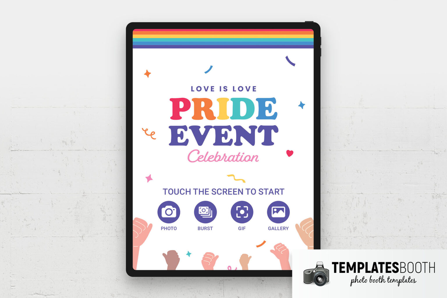 LGBT Celebration Photo Booth Template - TemplatesBooth