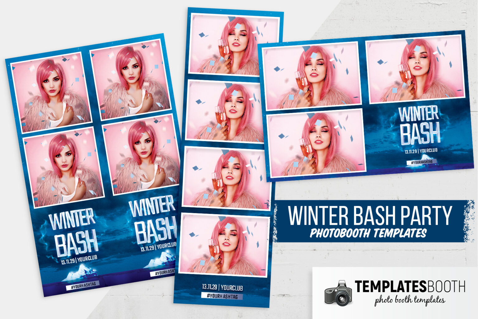 Winter Bash Photo Booth Template - TemplatesBooth