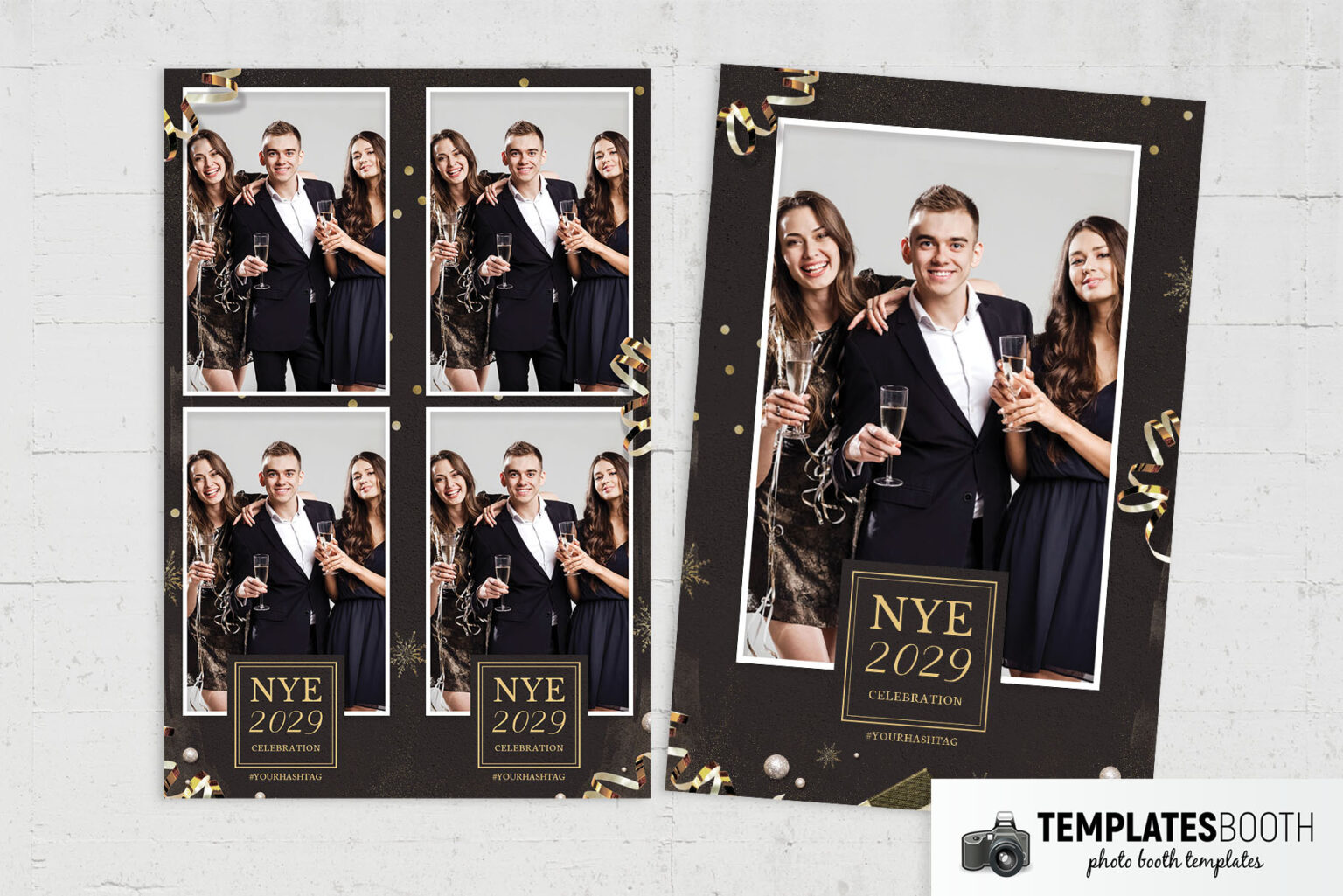 NYE Photo Booth Template - TemplatesBooth