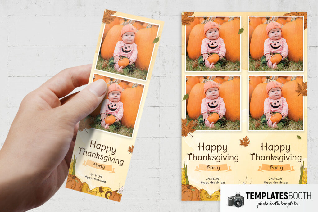 Thanksgiving Photo Booth Template v2 - TemplatesBooth