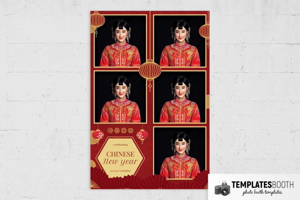 Chinese New Year Photo Booth Template - TemplatesBooth