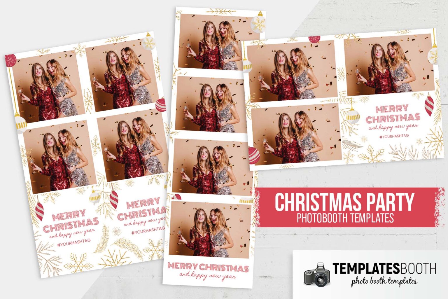 12+ Christmas Photo Booth Templates - TemplatesBooth