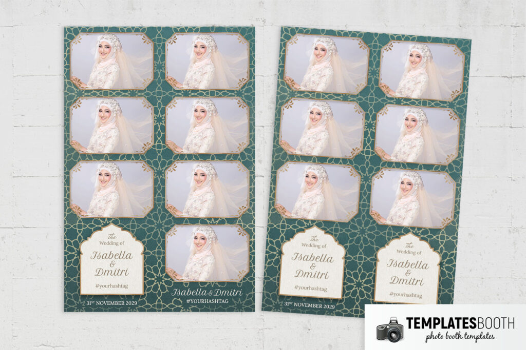 Islamic Wedding Photo Booth Template - TemplatesBooth
