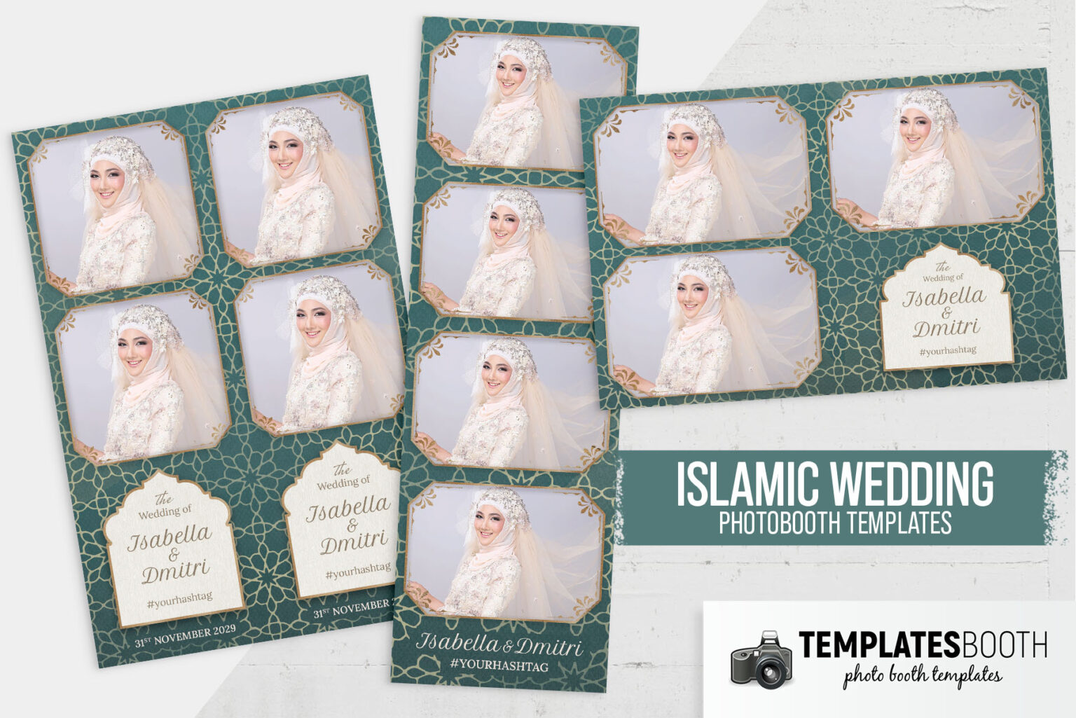 Islamic Wedding Photo Booth Flyer Template - TemplatesBooth