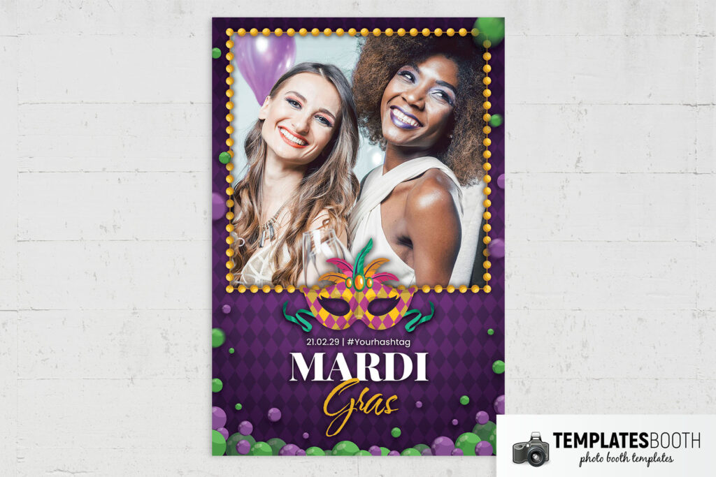 Mardi Gras Photo Booth Template - TemplatesBooth