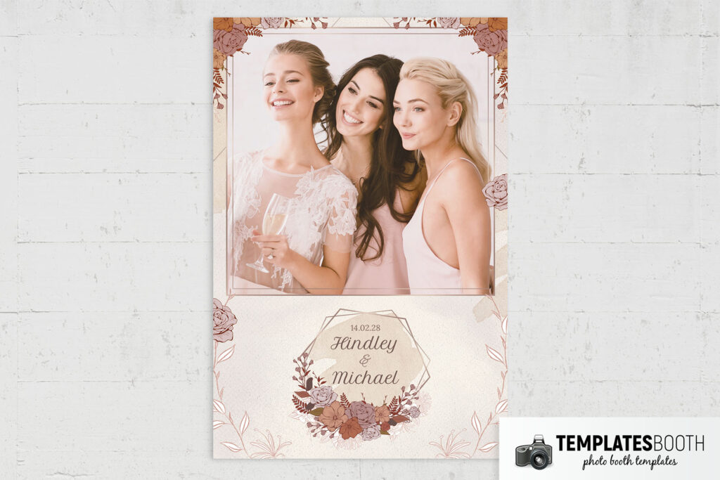 Rustic Wedding Photo Booth Template - TemplatesBooth