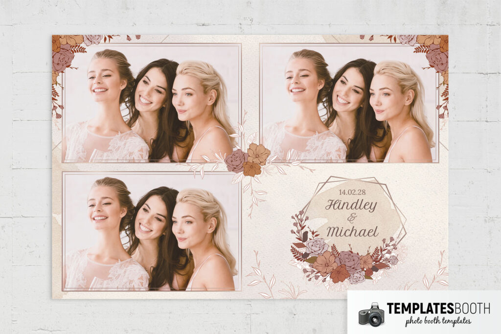 Rustic Wedding Photo Booth Template - TemplatesBooth