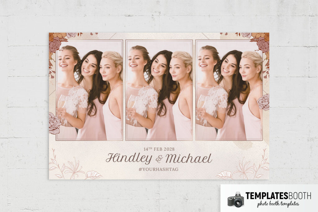 Rustic Wedding Photo Booth Template - TemplatesBooth