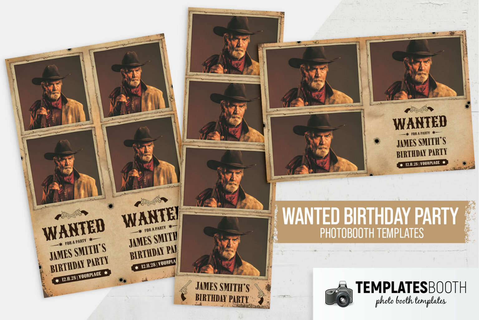 Country & Western Photo Booth Templates - TemplatesBooth
