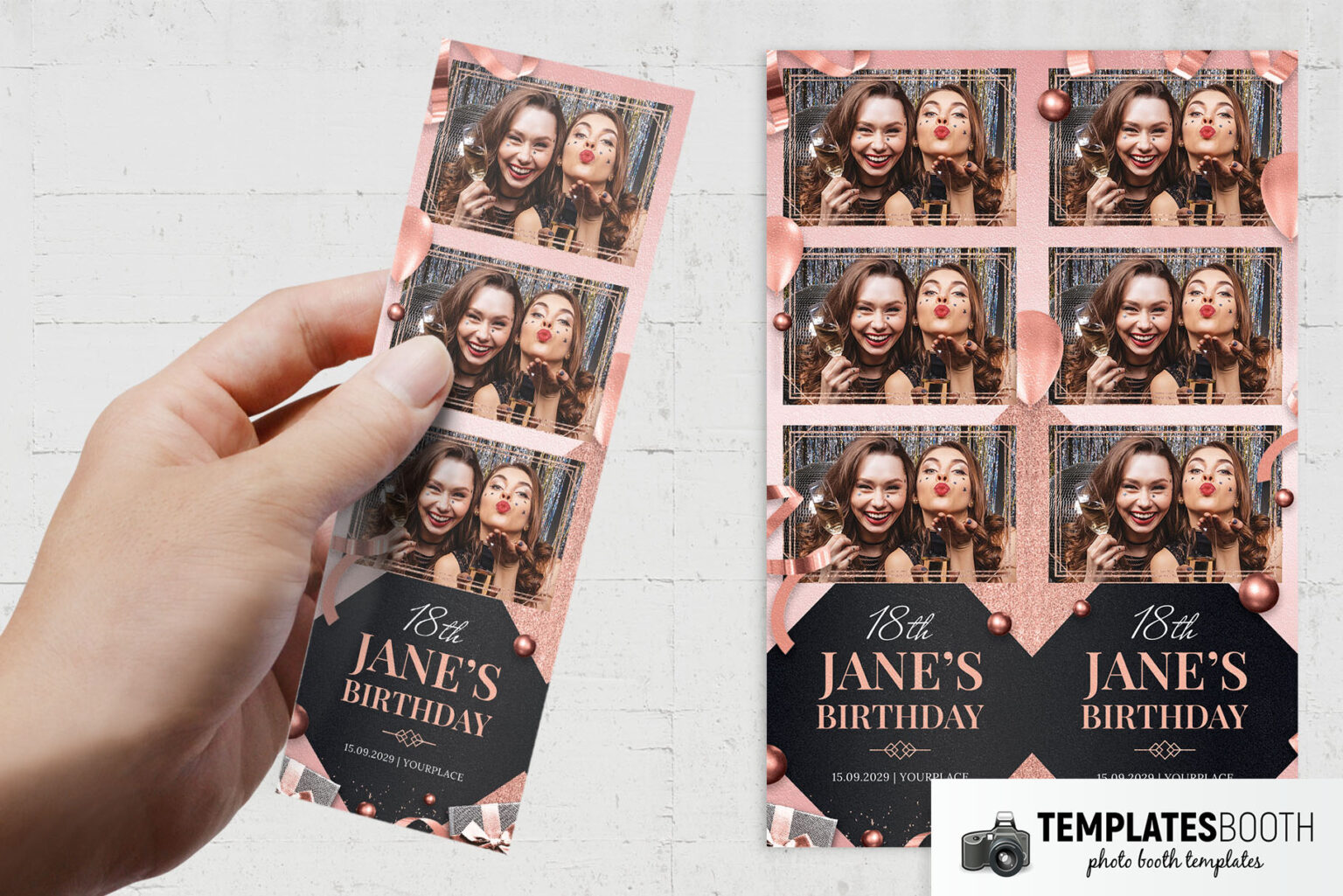 18th Birthday Photo Booth Template - TemplatesBooth