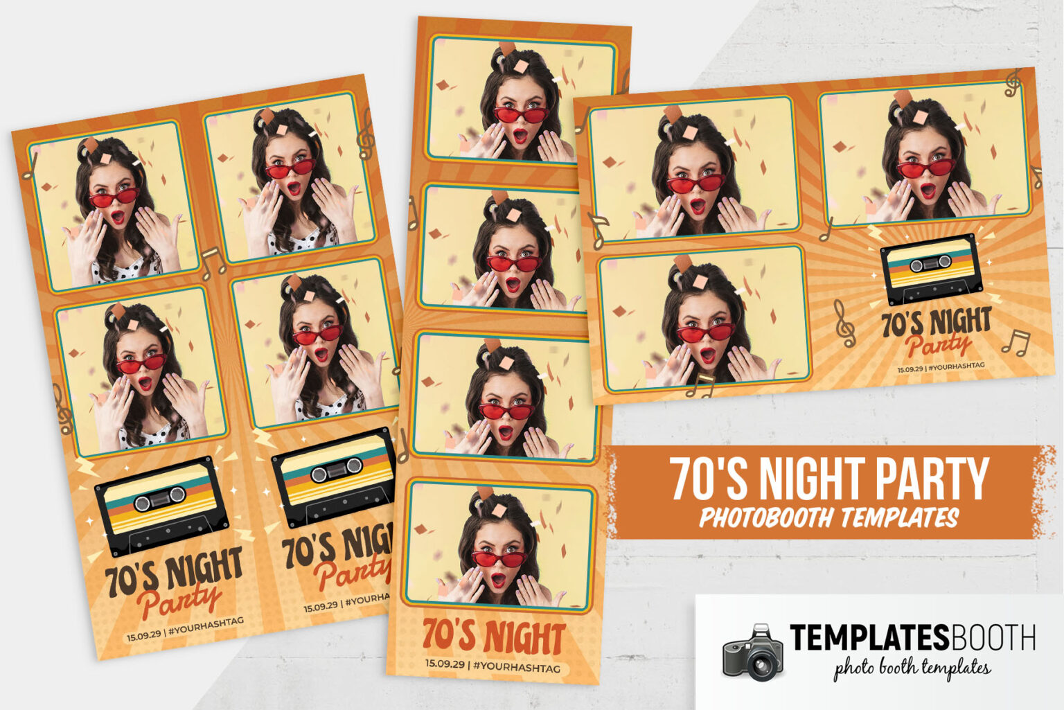 Retro Photo Booth Templates - TemplatesBooth