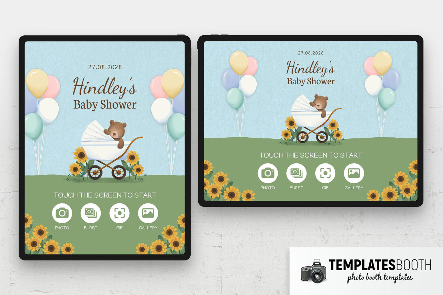Baby Shower Photo Booth Template - TemplatesBooth