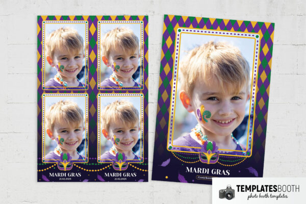 Mardi Gras Photo Booth Template - TemplatesBooth