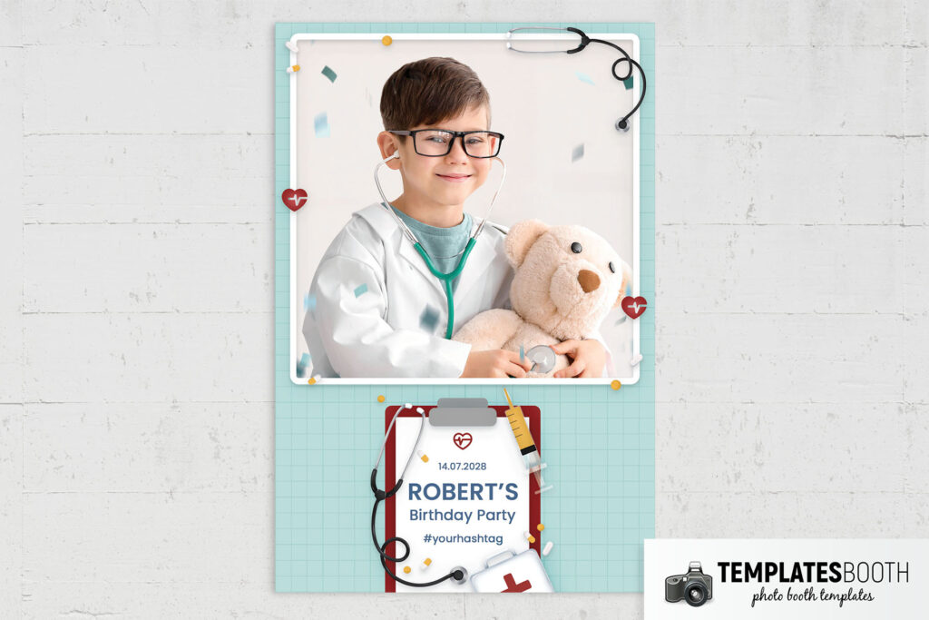 Medical Party Photo Booth Template - TemplatesBooth