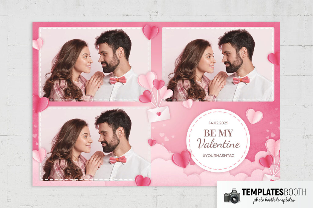 Valentine's Day Photo Booth Template - TemplatesBooth