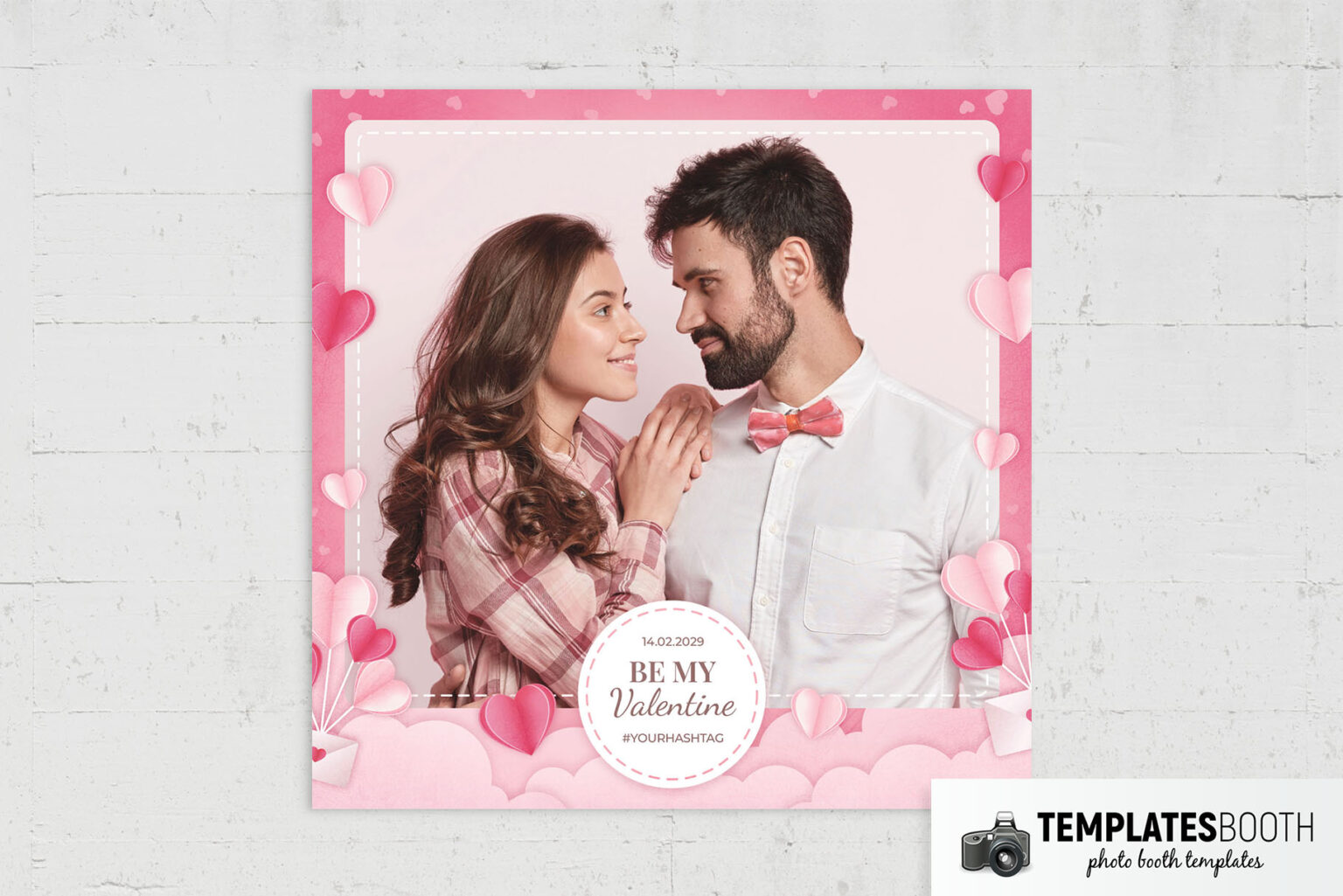 Valentine's Day Photo Booth Template - TemplatesBooth