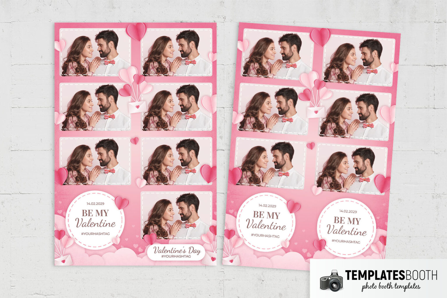 Valentine's Day Photo Booth Template - TemplatesBooth