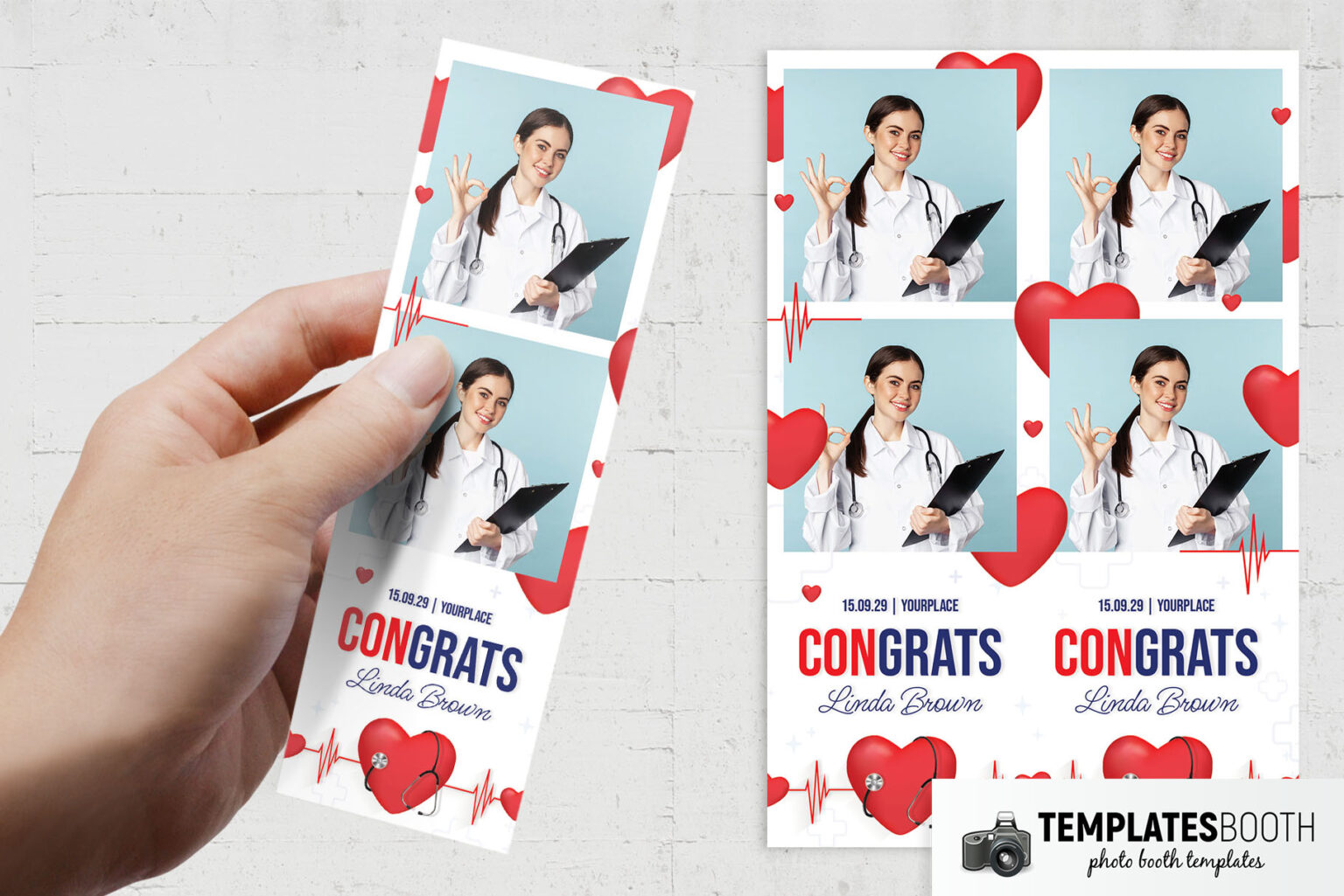 Medical Theme Photo Booth Template - TemplatesBooth