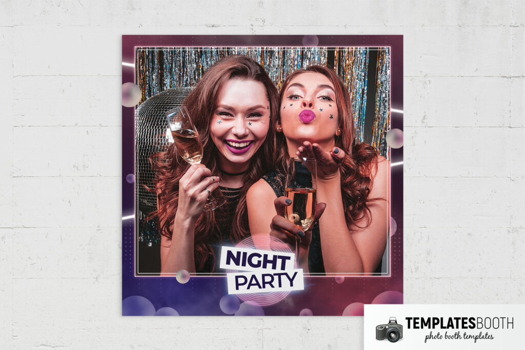 Nightclub Party Photo Booth Template - TemplatesBooth