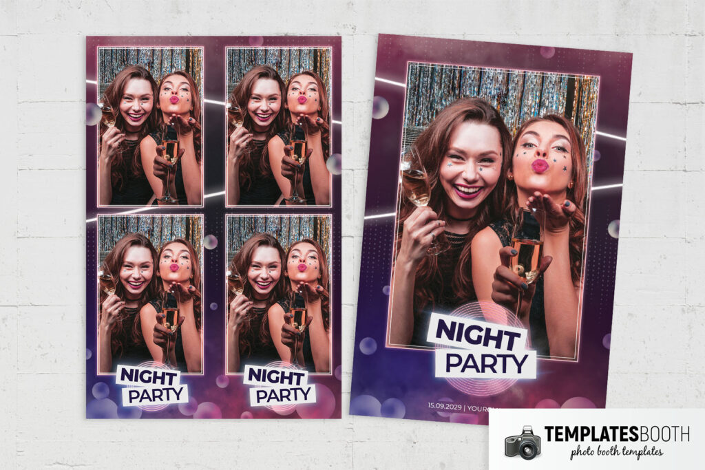 Nightclub Party Photo Booth Template - TemplatesBooth
