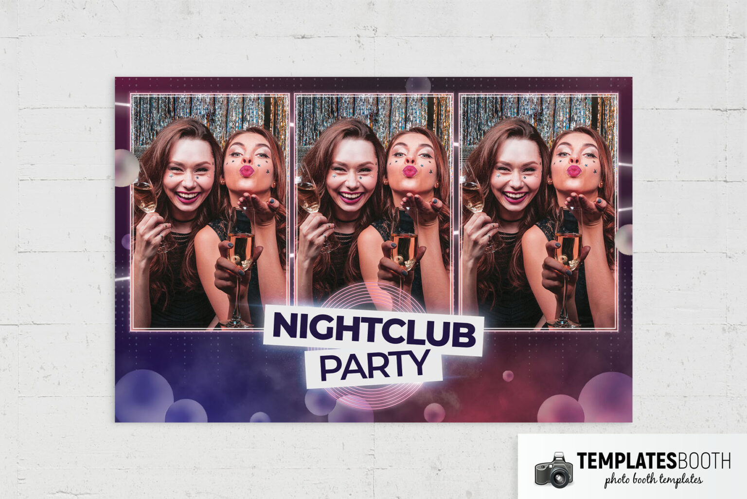 Nightclub Party Photo Booth Template - TemplatesBooth